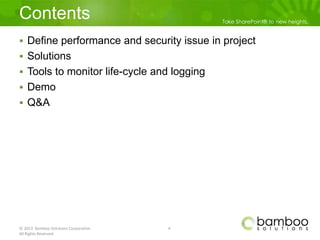 Consider performance and security for SharePoint WP/App | PPTX