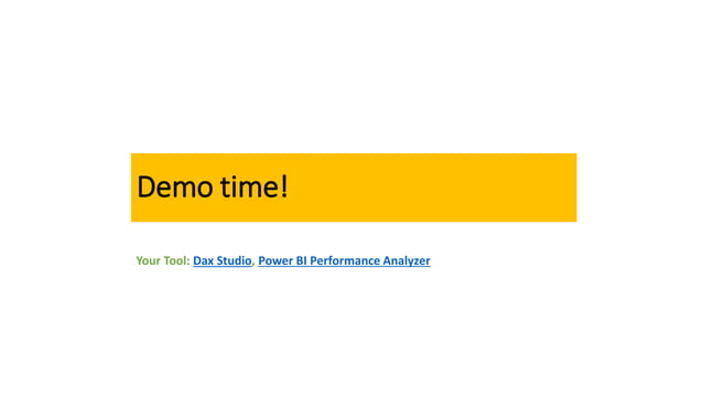 Improve power bi performance | PDF