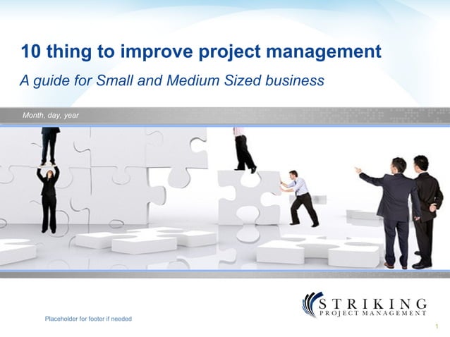 10 things to improve project management | PPT