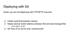 Improve the deployment process step by step | PPT