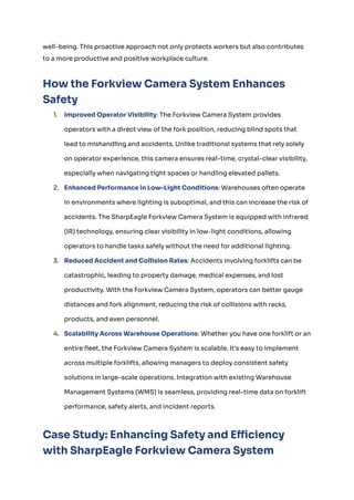 Improve Warehouse Safety with SharpEagle ForkView Camera System | PDF