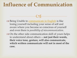 Improve your communication skill | PPT