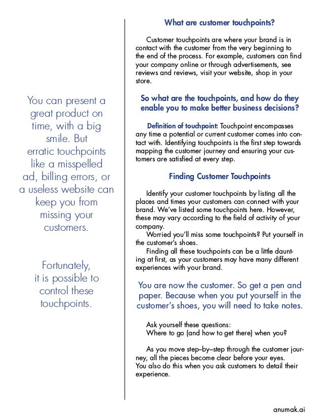 Improve Your Customer Journey With Touchpoint Mapping | PDF