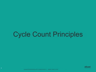 Improve your Inventory Accuracy with a Cycle Count Program | PPT