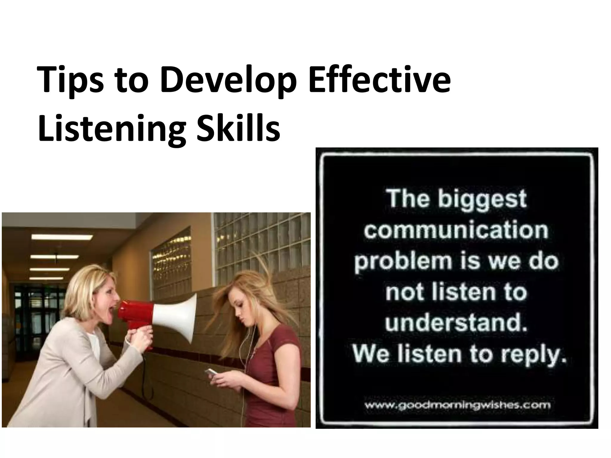 Improve Your Listening Skills Ppt
