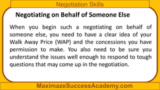 Improve your negotiation skills | PPT