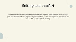 Improving Yourself Through Self Hypnosis | PPT