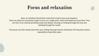 Improving Yourself Through Self Hypnosis | PPT