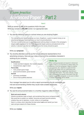 Improve your skills for advanced writing skills for advanced pp14-21 | PDF