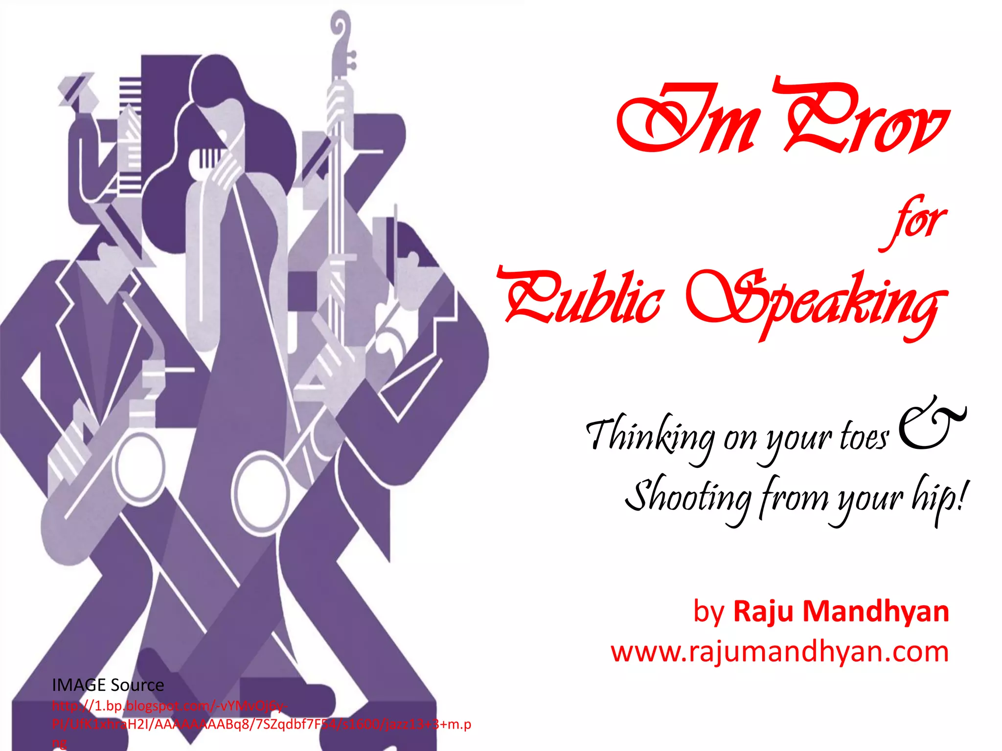 Improv for Public Speaking | PDF