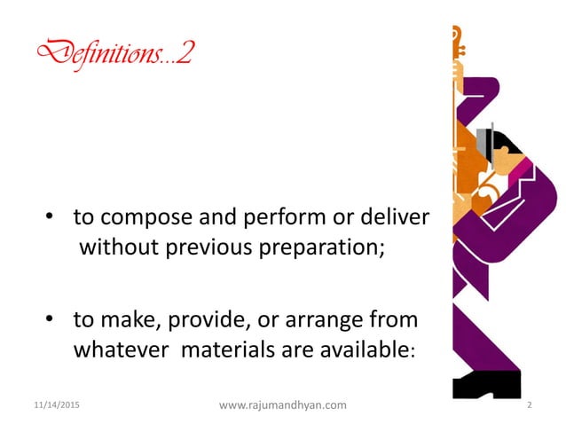 Improv for Public Speaking | PPT