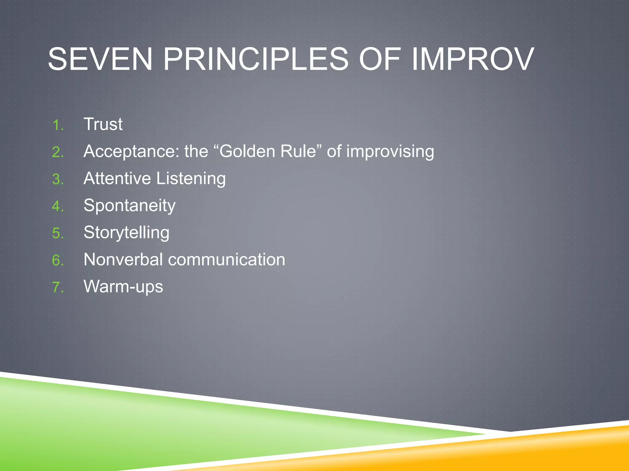 Improv Games for the ESL Classroom | PPTX