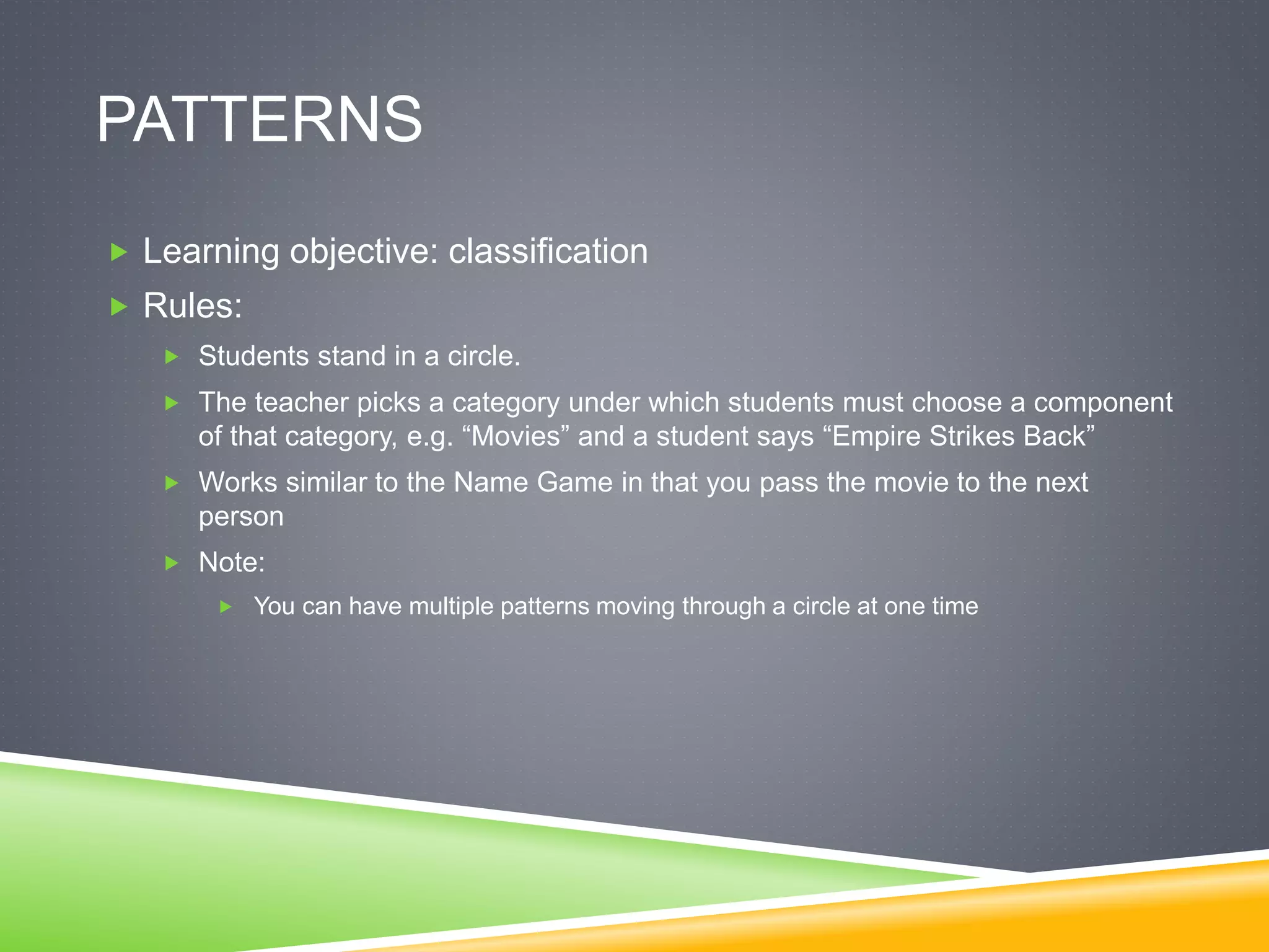 Improv Games for the ESL Classroom | PPTX