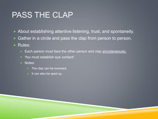 Improv Games for the ESL Classroom | PPTX