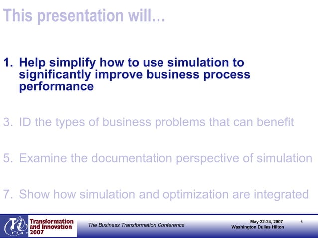 Improving Business Performance Demystifying Simulation And Optimization Ppt