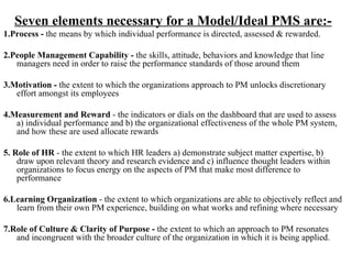 Improving effeectiveness of a Performance management System | PPT