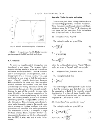 Improving performance using cascade control and a Smith predictor | PDF