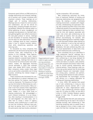 IMPROVING RELATIONSHIPS THROUGH WEB CONFERENCING | PDF | Web Conferencing | Computer Software ...