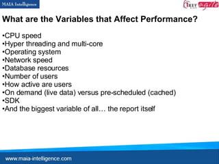 Improving Reporting Performance | PPT