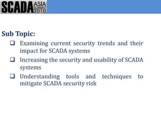 Improving SCADA Security | PDF