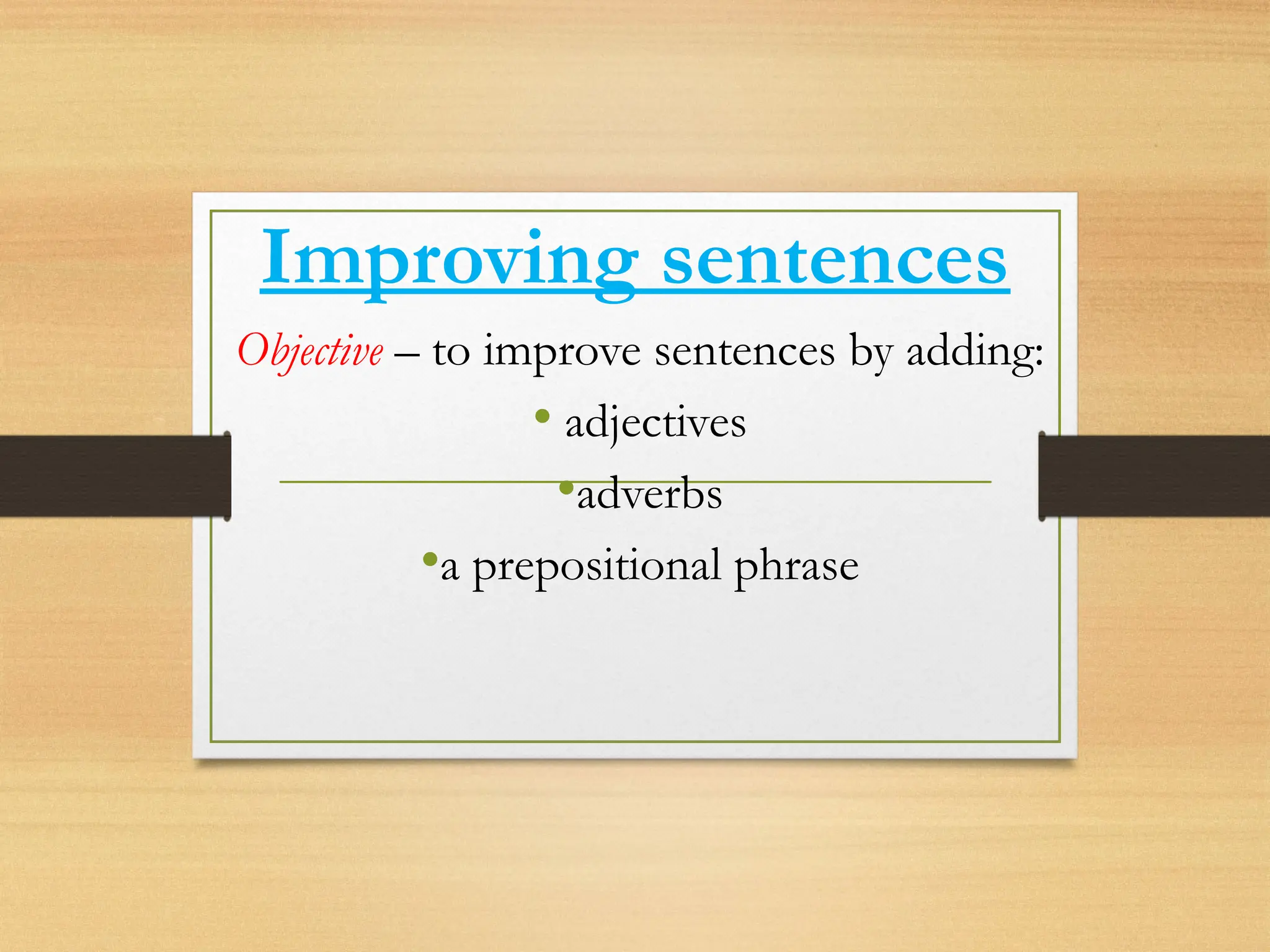 Improving-sentences.ppt.ssc examinations | PPT