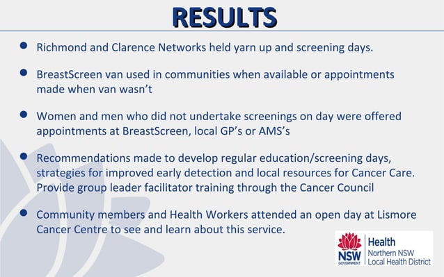Improving Aboriginal and Torres Strait Islander cancer screening rates ...