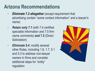 Improving access to justice by amending the ethics rules | PDF