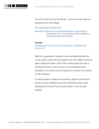 Improving ADM Vendor Relationship through Outcome Based Contracts | PDF