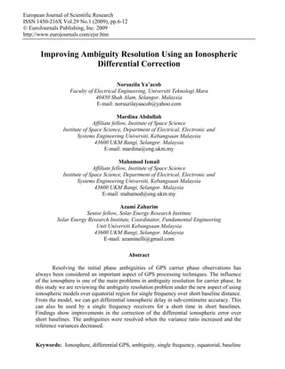 Improving ambiguity resolution | PDF