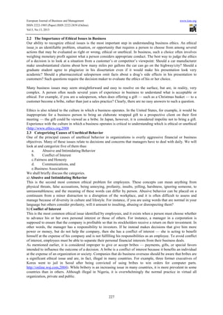 Improving and promoting ethical behavior in business relations | PDF