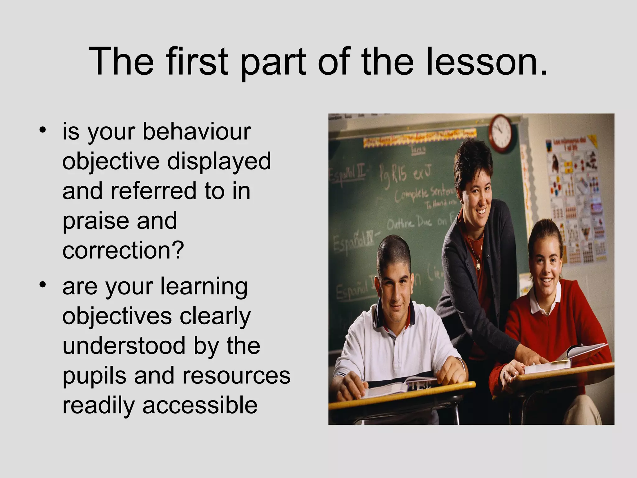 Improving behaviour for learning | PPT