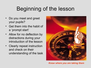 Improving behaviour for learning | PPT