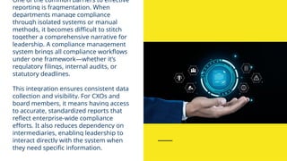 Improving Board and CXO Reporting with a Compliance Management System.pptx