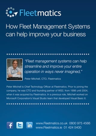 How Fleet Management Systems Can Help Improve Your Business | PDF