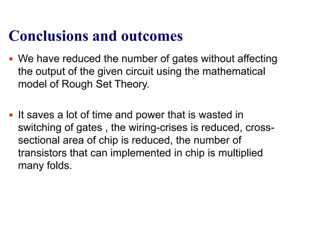 Improving circuit miniaturization and its efficiency using Rough Set Theory( A machine learning ...