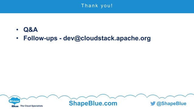 Improving CloudStack for operators | PPTX