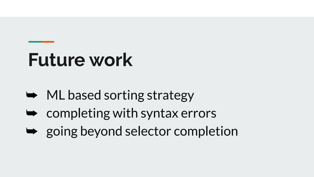 Improving code completion for Pharo | PPT | Free Download