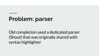 Improving code completion for Pharo | PPT