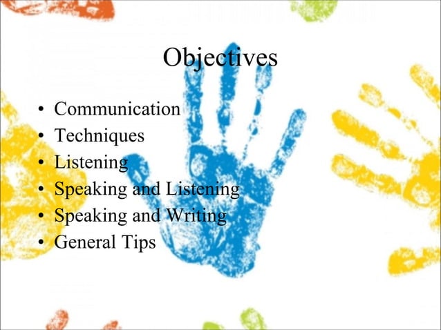 Improving communication skills | PPT