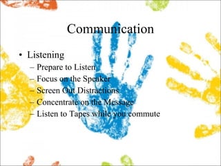 Improving communication skills | PPT