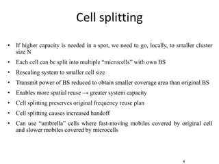 Improving coverage and capacity in cellular systems | PDF