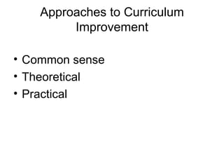 Improving curriculum practice | PPT