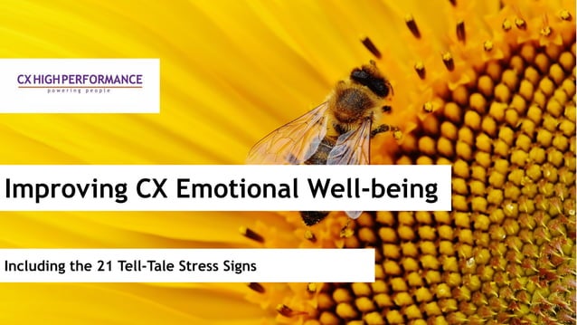 Improving cx emotional well being | PPT