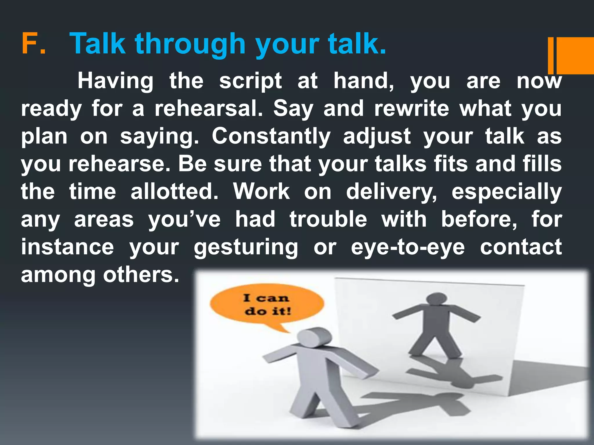 Improving delivery and oral presentation | PPTX