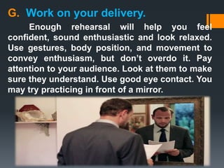 Improving delivery and oral presentation | PPTX