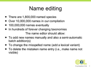 Improving Drupal Taxonomy Editor | PPT | Biological Sciences | Science