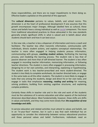 Improving Education In School And Pursuing The New Educational ...
