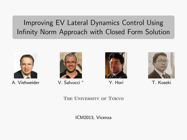 Improving EV Lateral Dynamics Control Using Infinity Norm Approach with ...