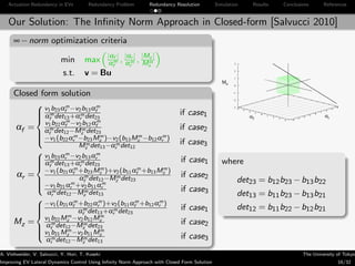 Improving EV Lateral Dynamics Control Using Infinity Norm Approach with Closed Form Solution | PPT