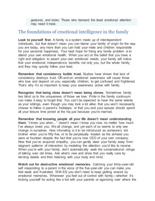 Improving family relationships with emotional intelligence | DOCX